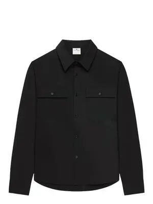 COURREGES Embroidered Detail Shirt - Black