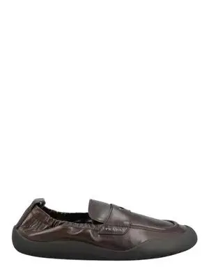 Prada Leather Penny-slot Sneakers - Brown