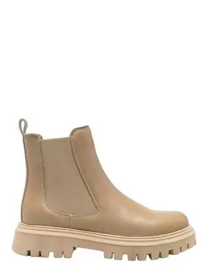 SERGIO MORETTI FIRENZE Round-toe Chelsea Boots - Neutrals