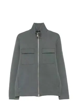 Marc O'polo Zip-fastening Flap-pocket Sweatshirt - Grey