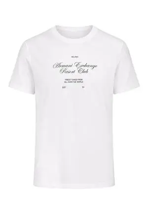 Armani Exchange Logo-print Crew-neck T-shirt - White