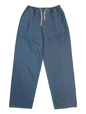 A KIND OF GUISE Distressed Stripe Trousers - Blue