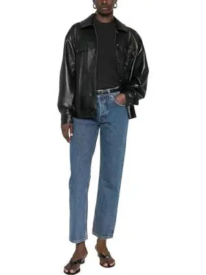 Vince Short-sleeve Mock Neck T-shirt - Black