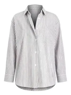 PHARAOH Marvin Striped Shirt - White