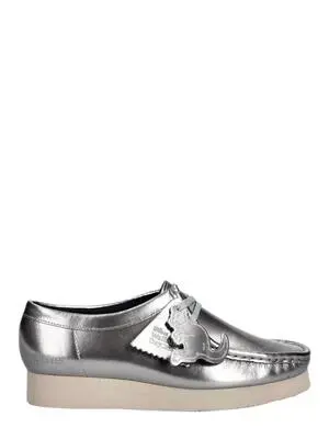 Clarks Wallabees Metallic Loafers - Silver