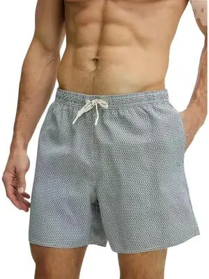 Armani Exchange Logo Print Swim Shorts - Grey
