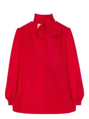 Valentino Garavani Georgette Blouse - Red