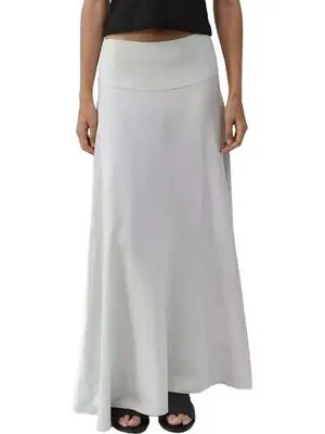 ST. AGNI Fluid Circle-hem Skirt - Grey