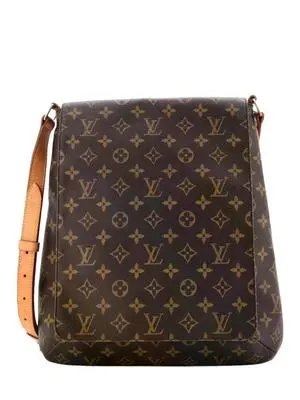 LOUIS VUITTON Musette Salsa Gm Monogram Canvas Crossbody Bag - Brown