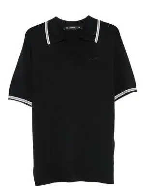 Karl Lagerfeld Tipped-collar Short-sleeve Polo Shirt - Blue