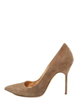 Manolo Blahnik Bb Leather Pumps - Brown