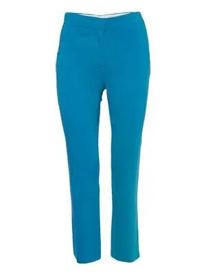 Alaïa Crepe Straight-leg Trousers - Blue