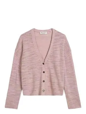 Marc O'polo Fine-knit V-neck Cardigan - Pink