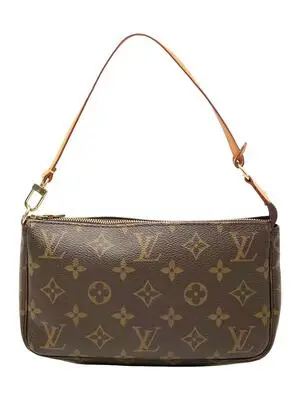 LOUIS VUITTON Monogram Pochette Accessoires Shoulder Bag - Brown