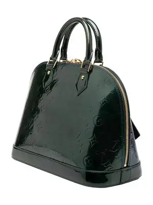 LOUIS VUITTON Monogram Vernis Alma Pm Handbag - Green
