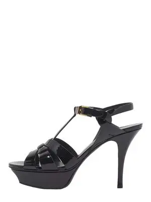 Saint Laurent Tribute Platform Sandals - Black