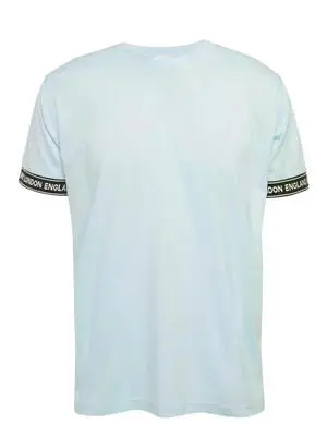 Burberry Logo-tape Loose-fit T-shirt - Blue