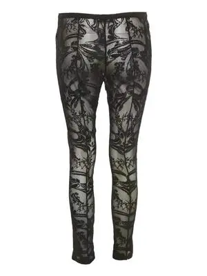 Emilio Pucci Lace Straight-leg Trousers - Black