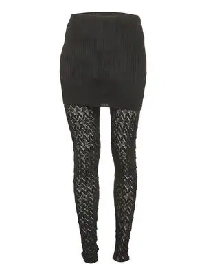 Missoni Stretch Knit Sheer Trousers - Black