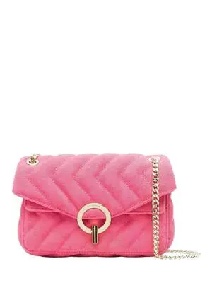 Sandro Matelassé-effect Shoulder Bag - Pink