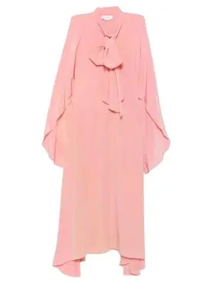 Stella McCartney Asymmetric Draped Sleeve Dress - Pink