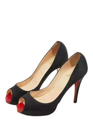 CHRISTIAN LOUBOUTIN Peep-toe Platform Stiletto Pumps - Black