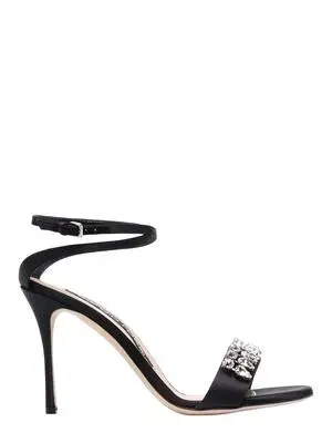 SERGIO ROSSI Godiva 90mm Crystal-embellished Sandals - Black