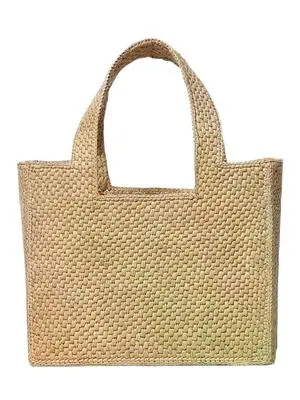 Loewe Embroidered Woven Tote Bag - Neutrals