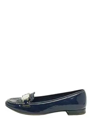 Prada Crystal-embellished Bow Loafers - Blue