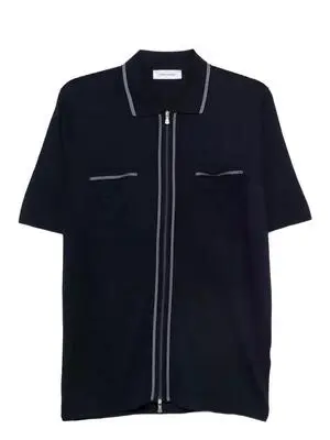 GRAN SASSO Zip-fastening Knitted Shirt - Blue