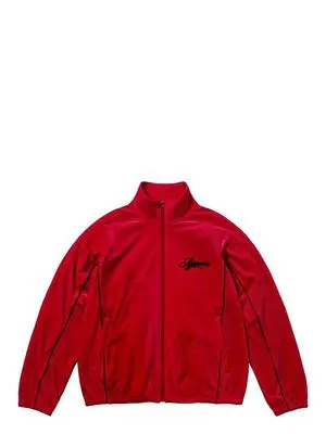 Supreme Long-sleeve Zip-up Track Jacket - Red