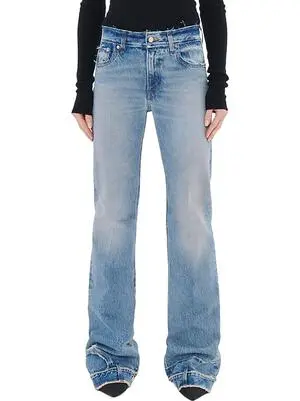 HAIKURE Haikure Floral Cut Mid Rise Jeans In Pollock Pollock