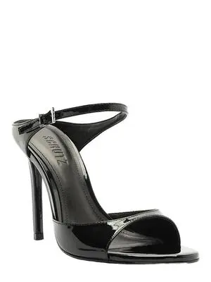 Schutz Lyra Stiletto Sandals - Black
