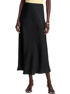 TOCCIN Heidi Silk Slip Skirt - Jet