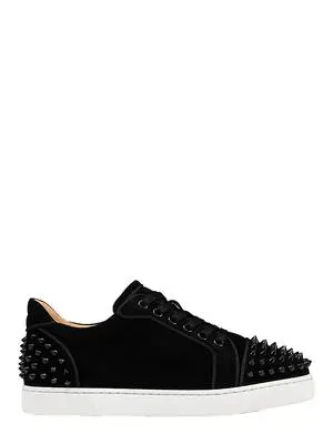CHRISTIAN LOUBOUTIN Vieira 2 Low Top Sneakers With Spikes - Black
