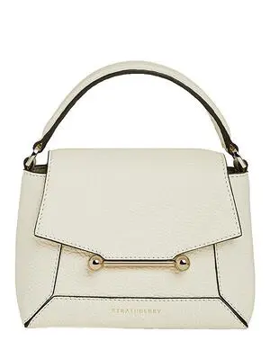 Strathberry Strathberry Mosaic Nano Leather Crossbody Bag Vanilla