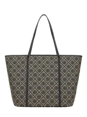 Tory Burch T Monogram Zip Tote Bag - Blue
