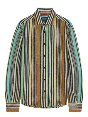 Missoni Striped Metallic Knit Shirt - Multicoloured