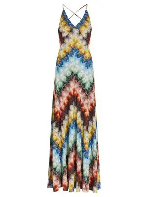 Missoni Patterned Raschel Lace Maxi Dress - Multicoloured