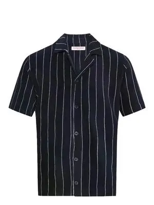 Orlebar Brown Hawkin Striped Shirt - Blue