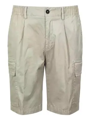 DEVORE INCIPIT Devoré Pleated Cargo Shorts - Neutrals