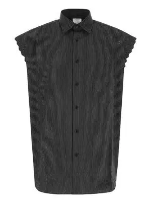 Vetements Sleveless Buttoned Shirt - Black