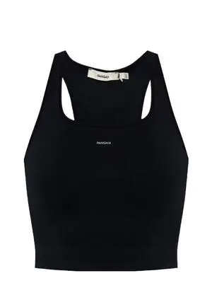 PANGAIA Racer-back Compression Tank Top - Black