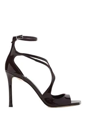 JIMMY CHOO Jimmy Choo Azia High Heel Ankle-Strapped Sandals Black