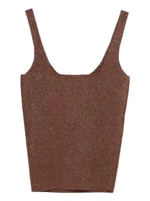 Liu Jo Shimmer Knit Top - Brown