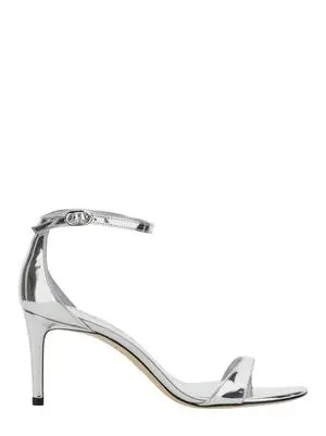 STUART WEITZMAN Stiletto Sandals With Open Toe And Ankle Strap - Metallic
