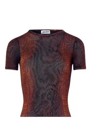 JEAN PAUL GAULTIER Short Sleeve Crewneck T-shirt - Black