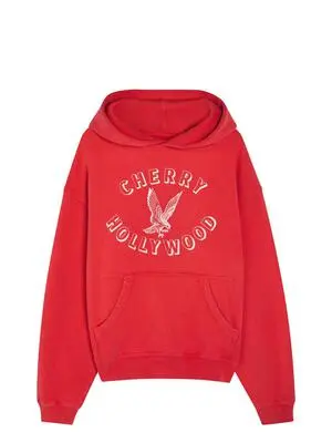 CHERRY LOS ANGELES Hollywood Cotton Hoodie - Red