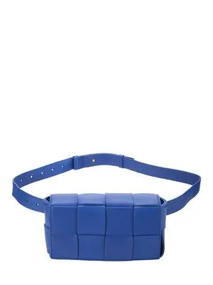 Bottega Veneta Maxi Intrecciato Cassette Belt Bag - Blue