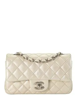 CHANEL Chanel Quilted Caviar Rectangular Mini Flap Bag